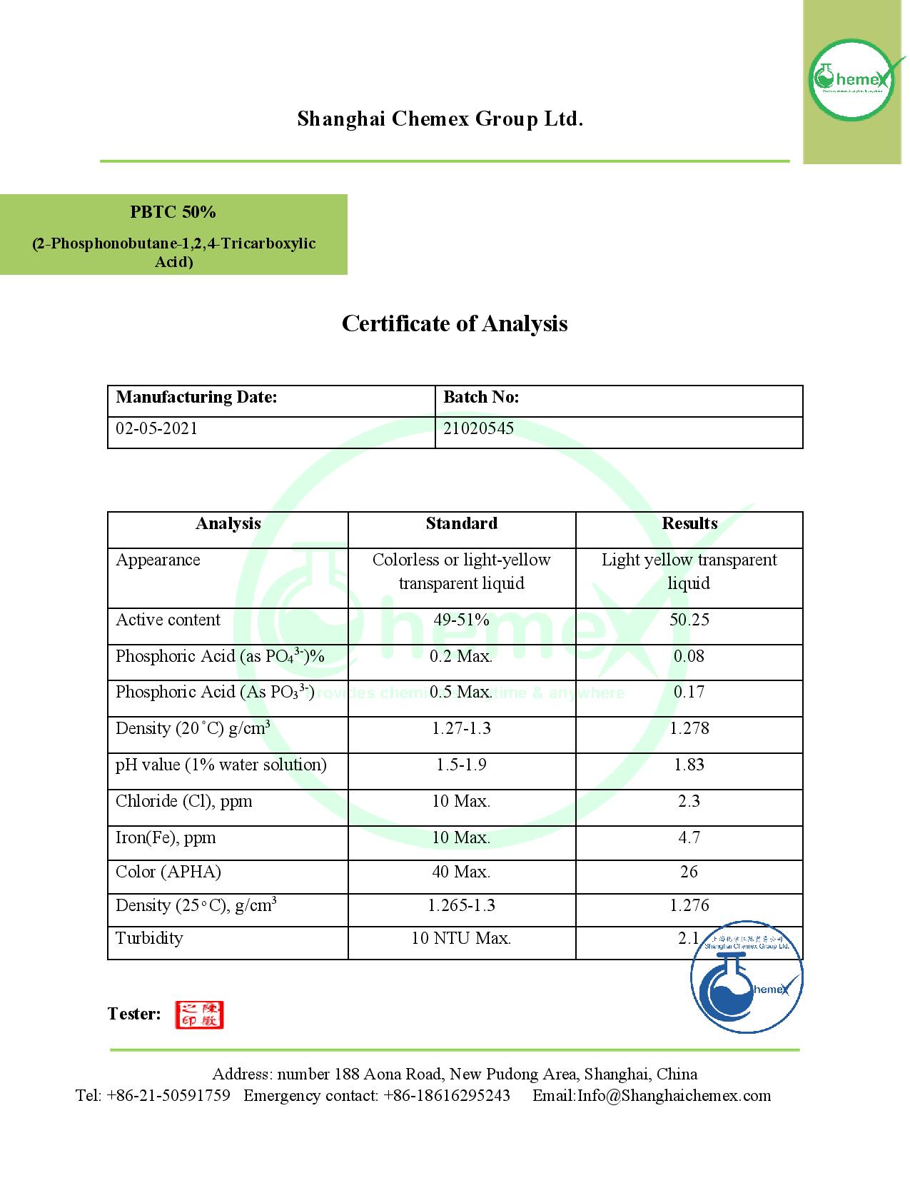 Buy 2-Phosphonobutane-1,2,4-tricarboxylic acid(PBTC); Price, Uses, and ...