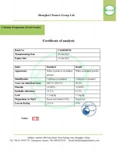 Buy Calcium Propionate; price, uses ,and analysis | Shanghai Chemex