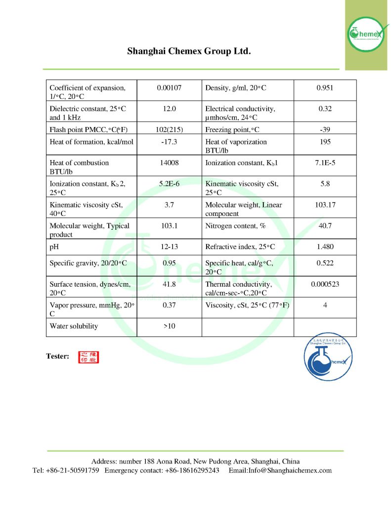 Diethylenetriamine (DETA) - Shanghai Chemex