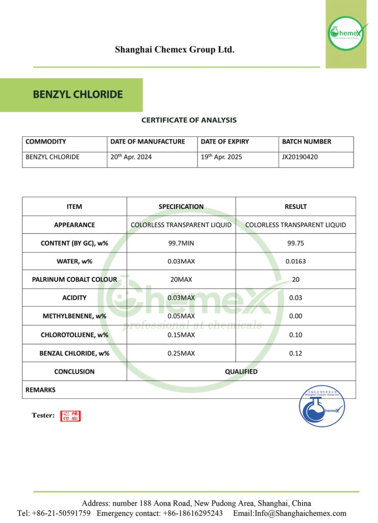 Benzyl chloride - Shanghai Chemex